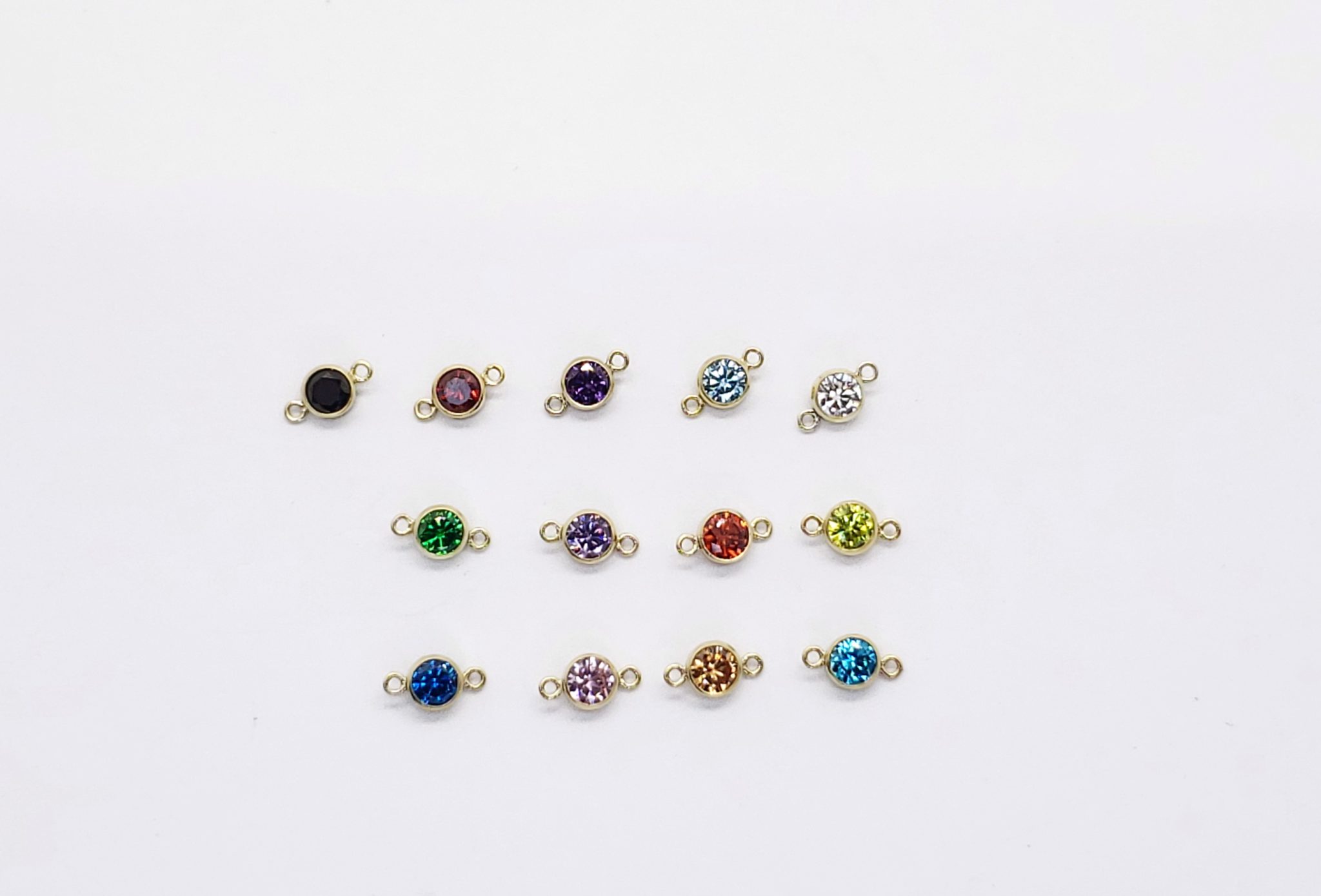 14K Gold Filled CZ Connector Color 4mm - InTheWorksBeads